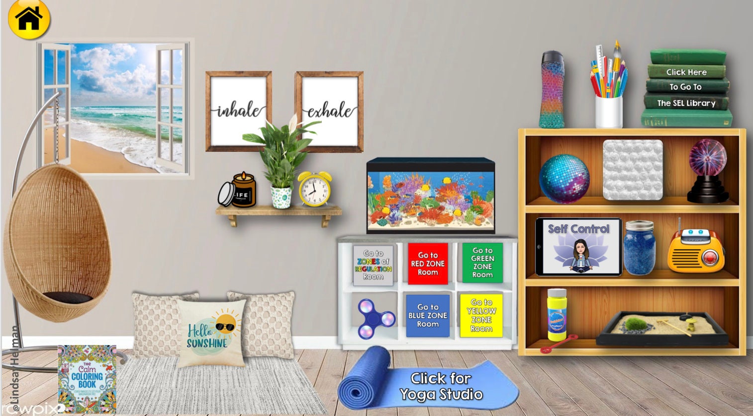 Bitmoji Social Emotional Learning Slides (w/ Hyperlinks) - Etsy