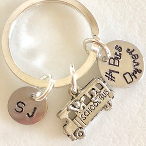 School Bus Driver Bangle, Bus Driver Key Ring, Bus Driver Gift, 1 Bus ...
