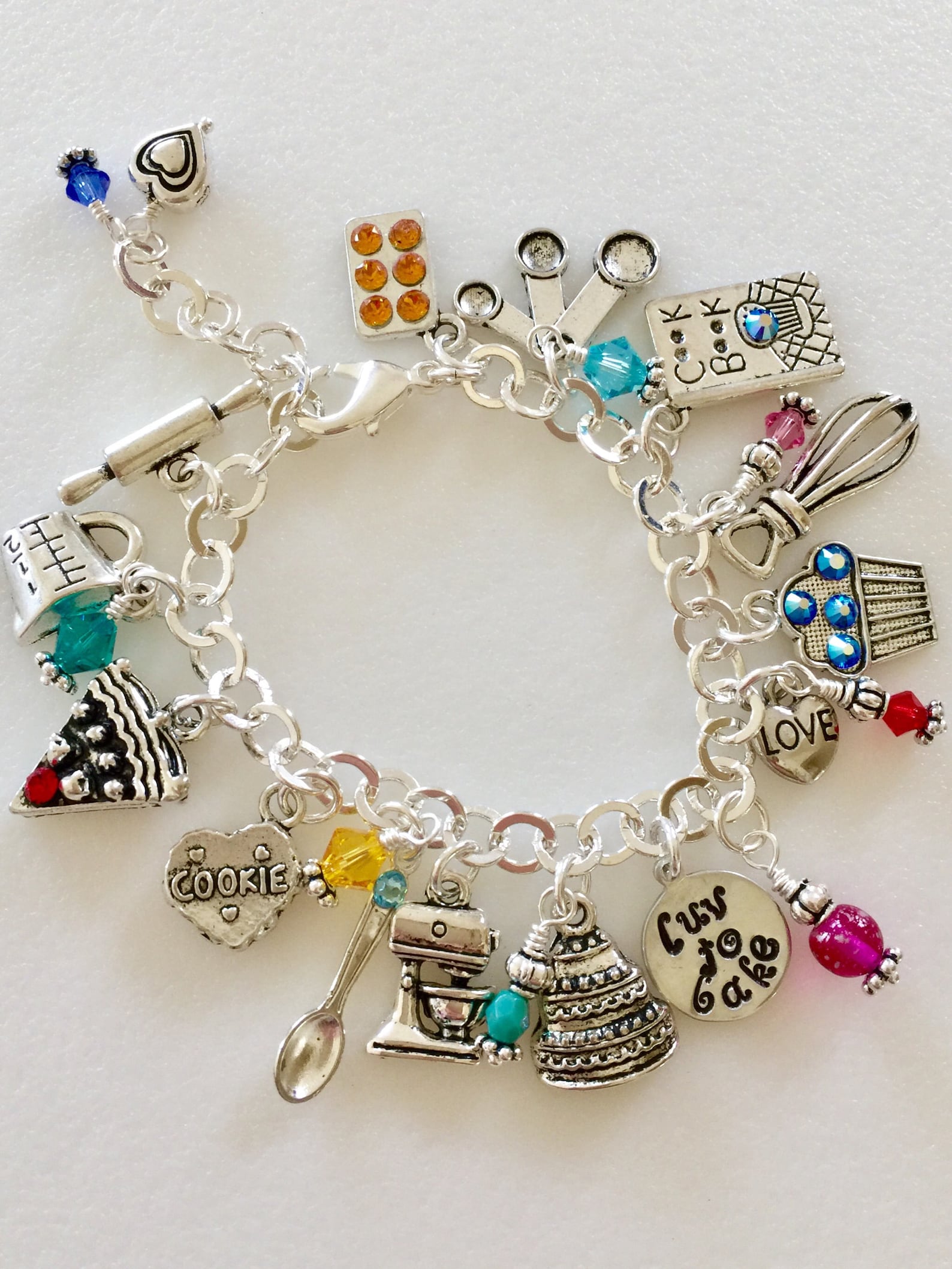 Baker's Charm Bracelet luv to Bake Charm - Etsy
