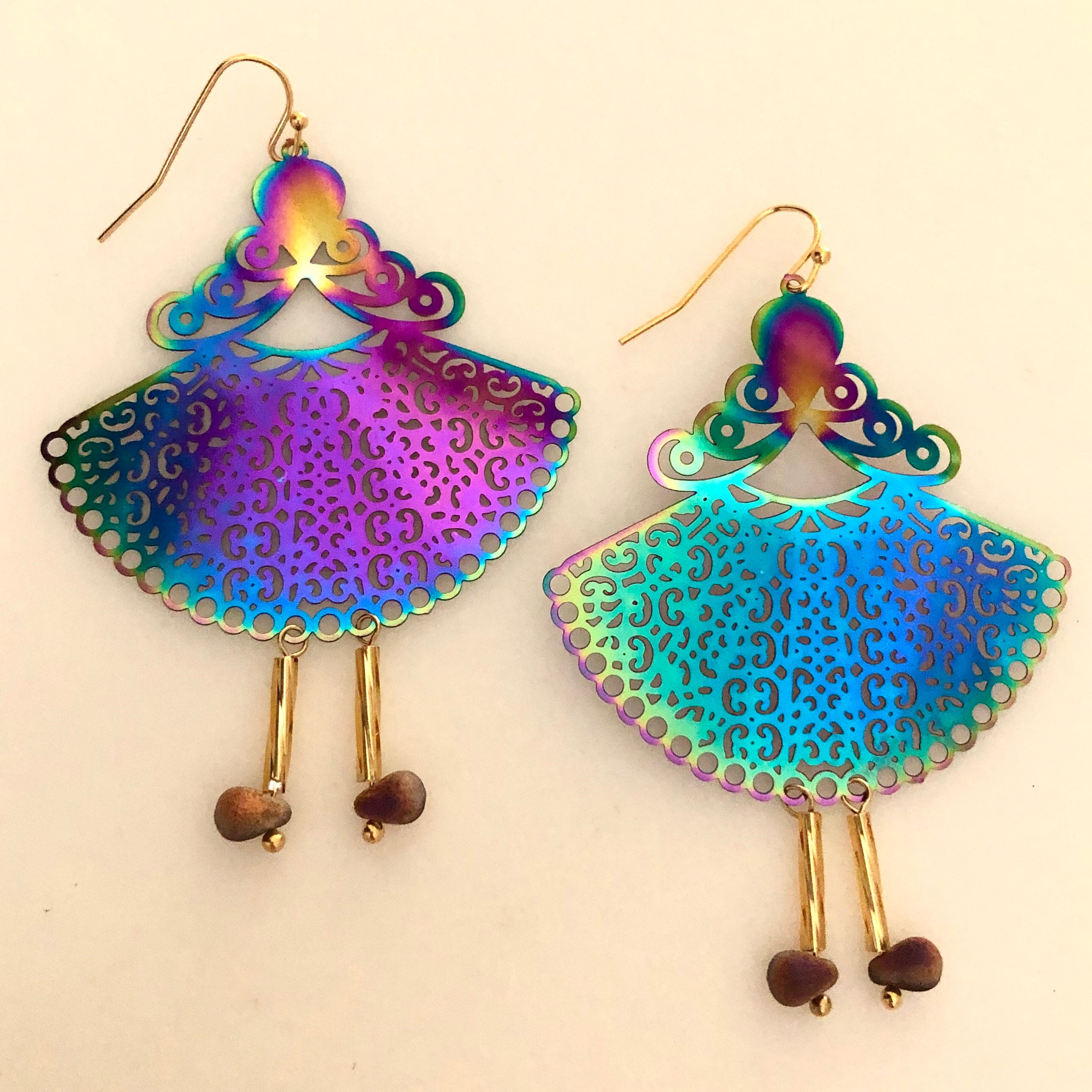 Dancing lady earrings store