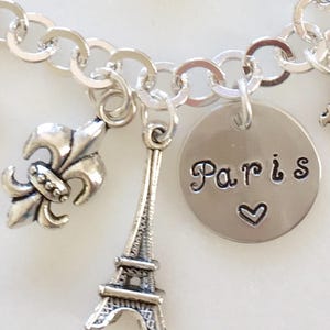 Paris Charm Bracelet, Paris Trip, Paris Lover, Paris Souvenir, School ...