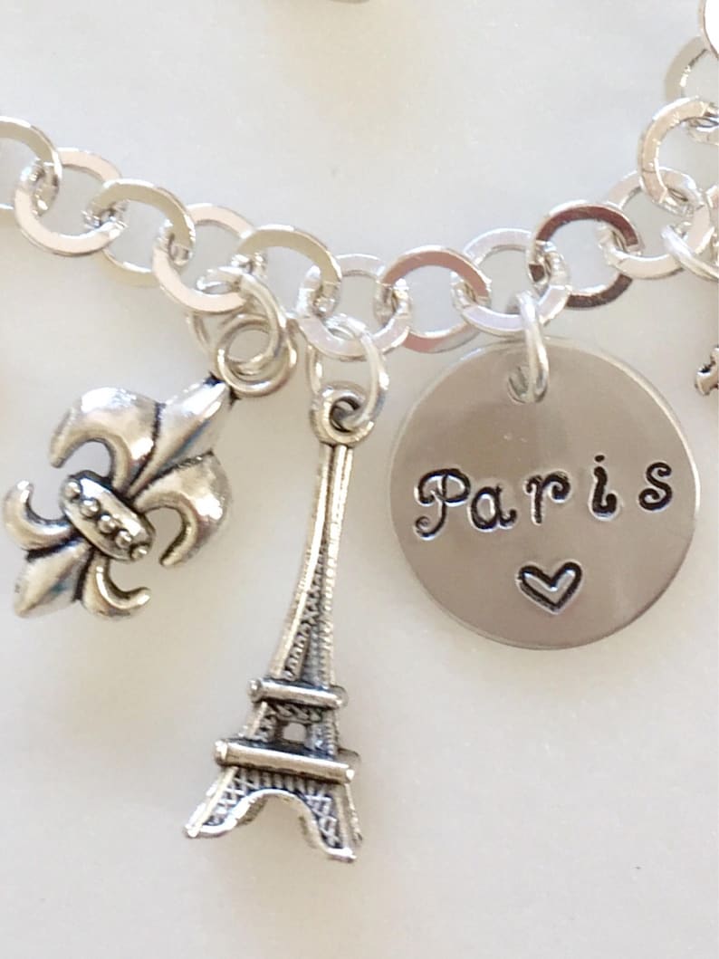 Paris Charm Bracelet, Paris Trip, Paris Lover, Paris Souvenir, School ...