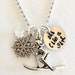 Ski Charm Necklace, Snow Skier Necklace, Hand Stamped "ski Like A Girl ...
