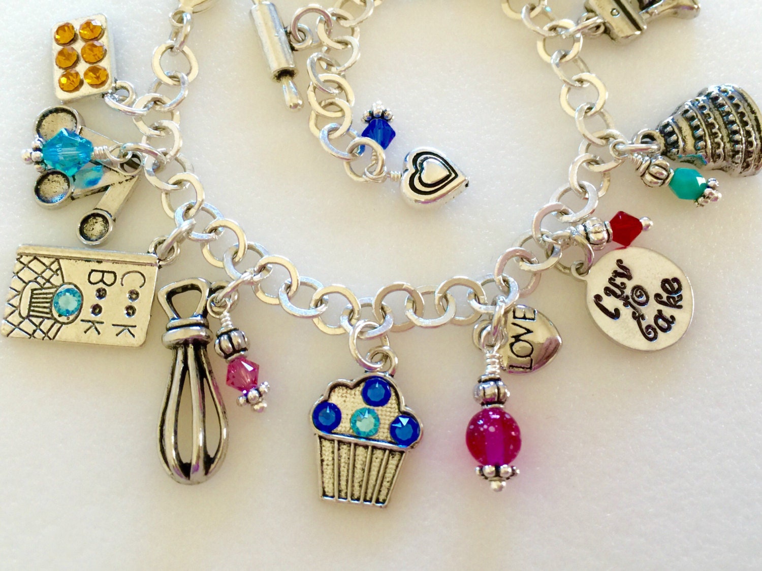 Baker's Charm Bracelet luv to Bake Charm | Etsy