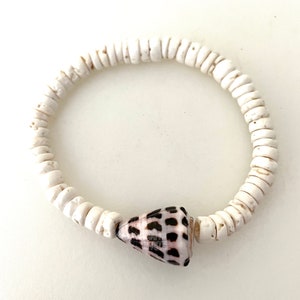 Puka Shell Bracelet Hawaiian Cone Shell Genuine Sea Shell - Etsy