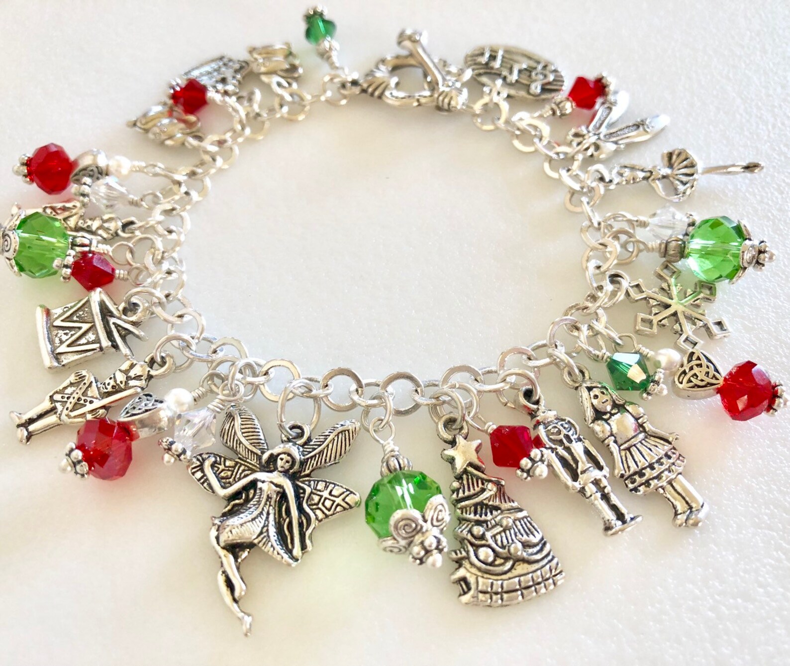 Nutcracker Inspired Charm Bracelet Christmas Bracelet - Etsy