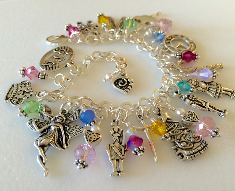 Nutcracker Inspired Charm Bracelet Christmas Bracelet - Etsy