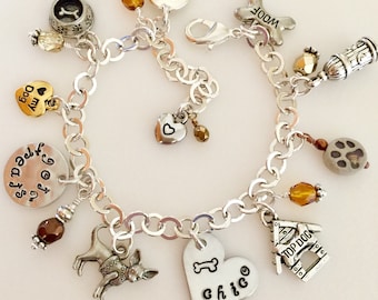 Dog Charm Bracelet - Etsy