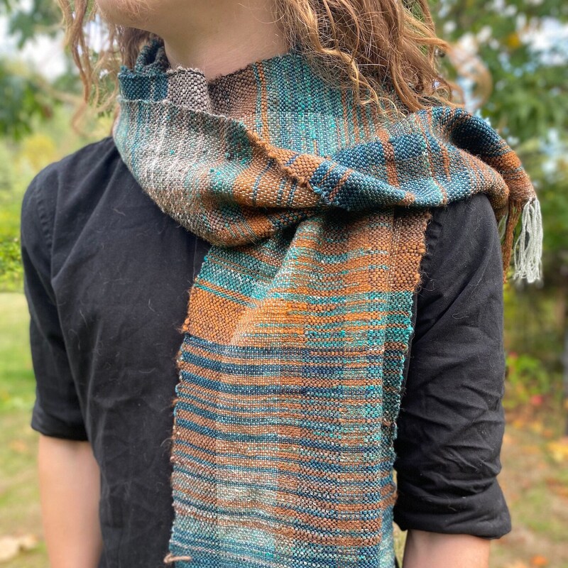 Hand Woven Scarf - Etsy