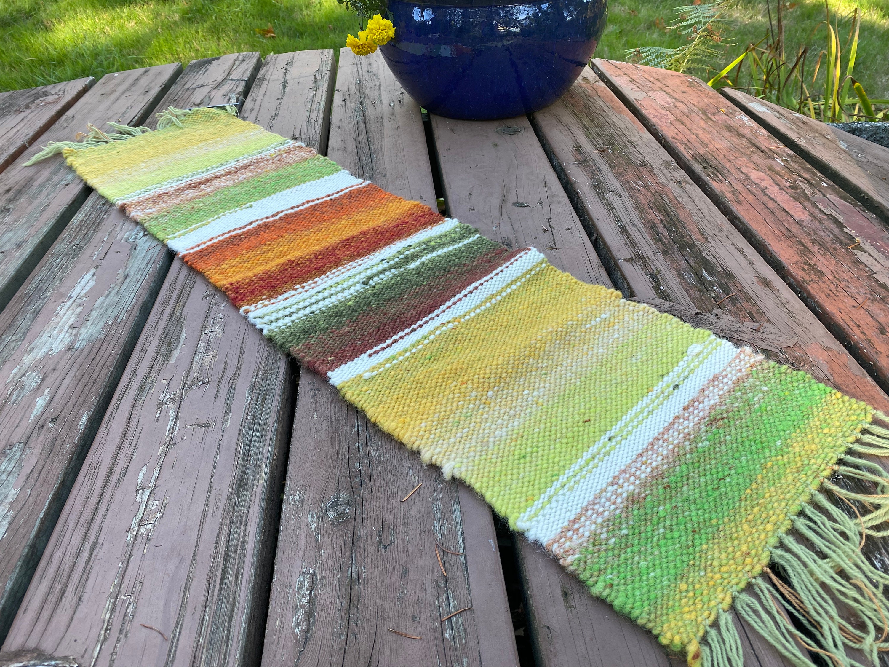 Autumn Hand Woven Table Runner - Etsy