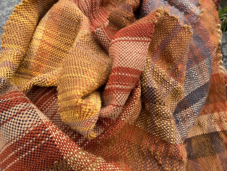 Campfire Shawl- Hand Woven Cowl - Etsy