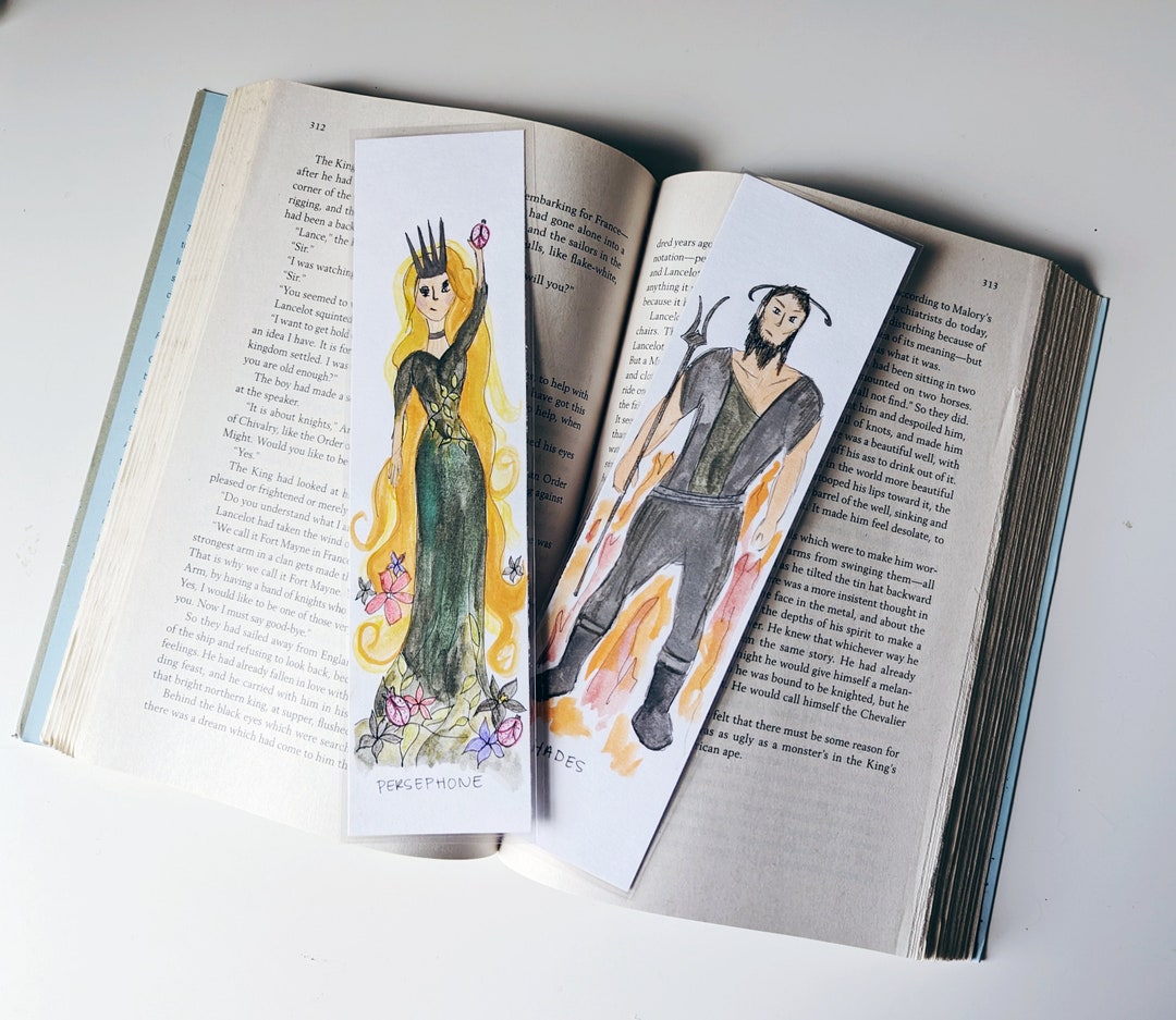 Hades and Persephone Bookmark Set Greek Mythology Gift for - Etsy