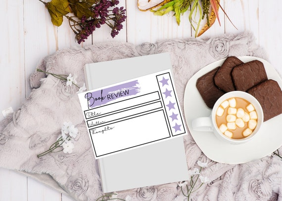 Printable Book Review Cards Digital Download - Etsy