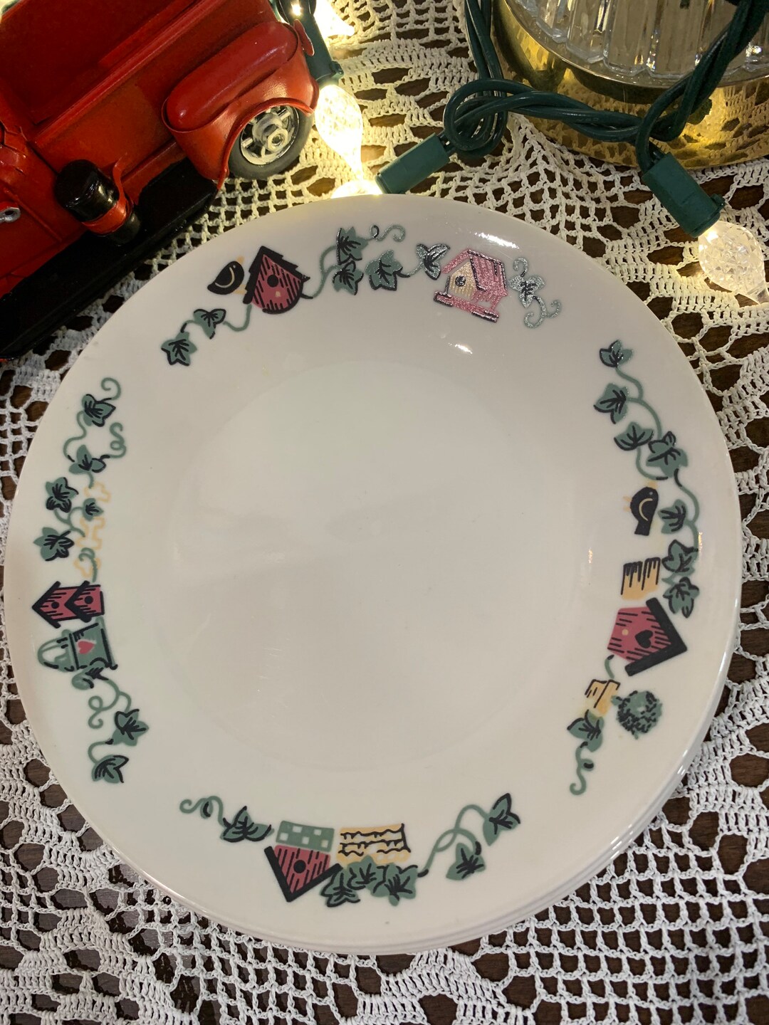 Vintage Corelle Garden Home Bread and Butter Plates Set of Four - Etsy