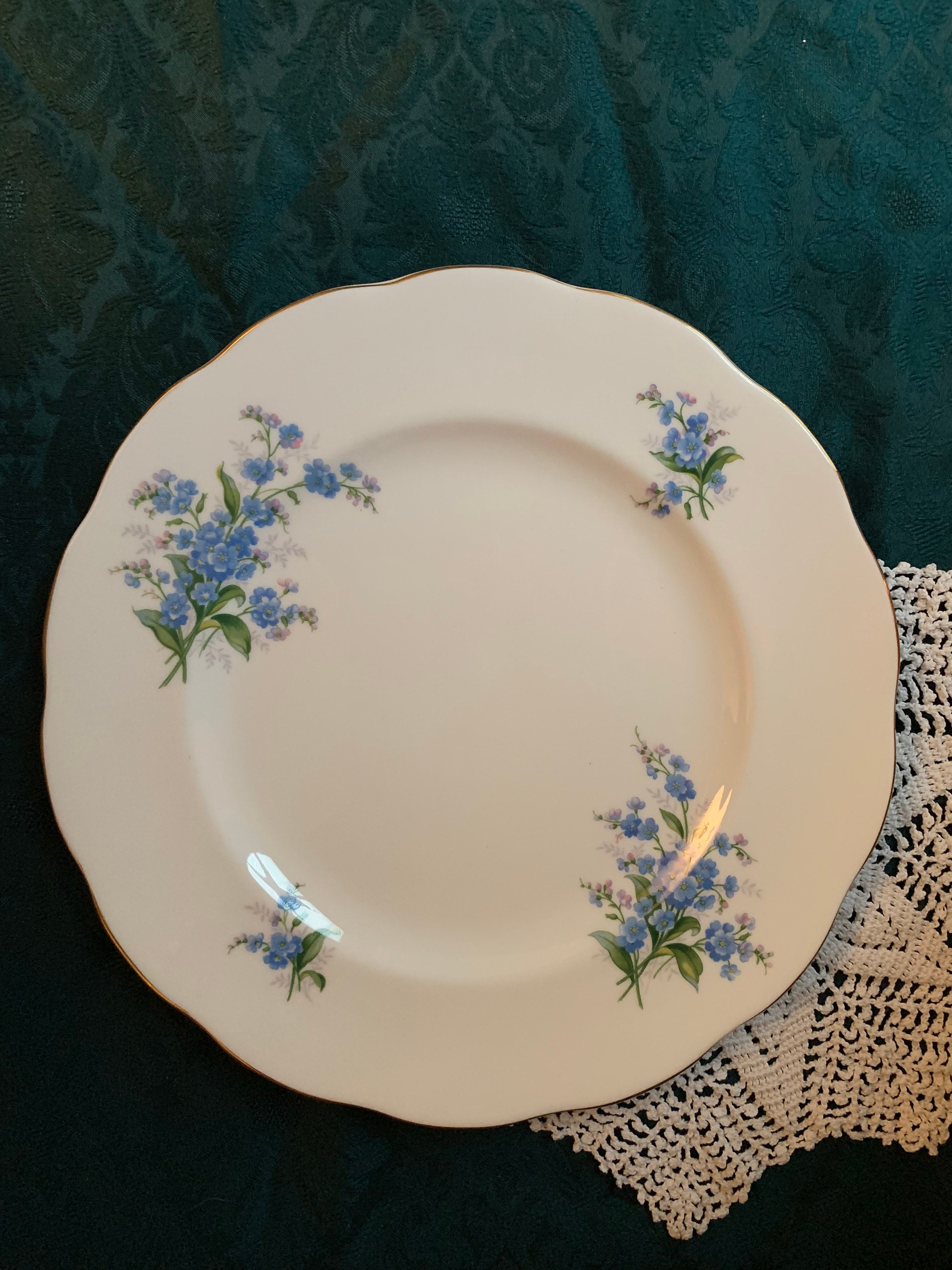 Vintage Royal Albert Forget Me Not Dinner Plates 10 3/8 - Etsy UK