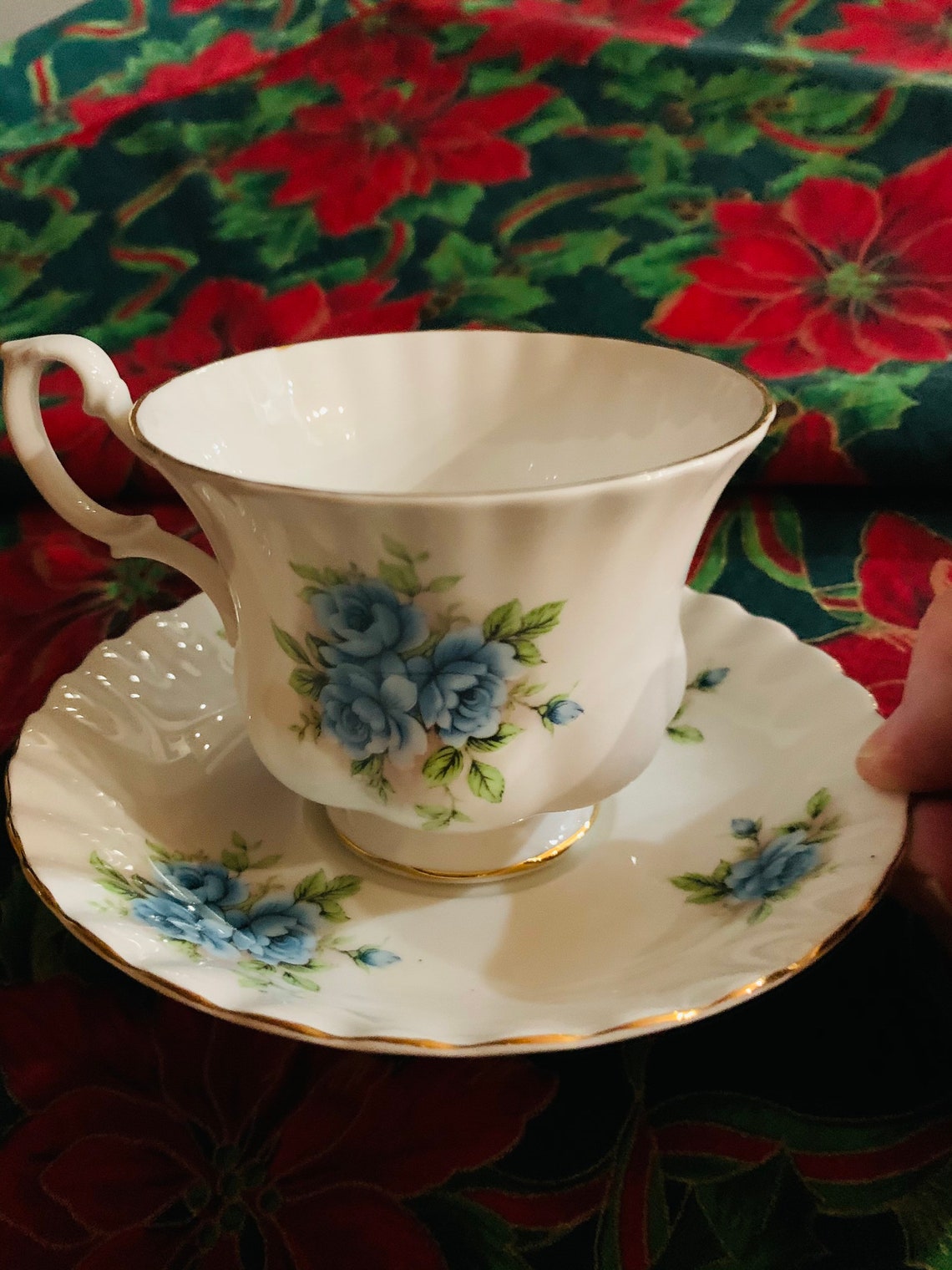 Rare Royal Albert Blue Rose Cup and Saucer - Etsy Canada