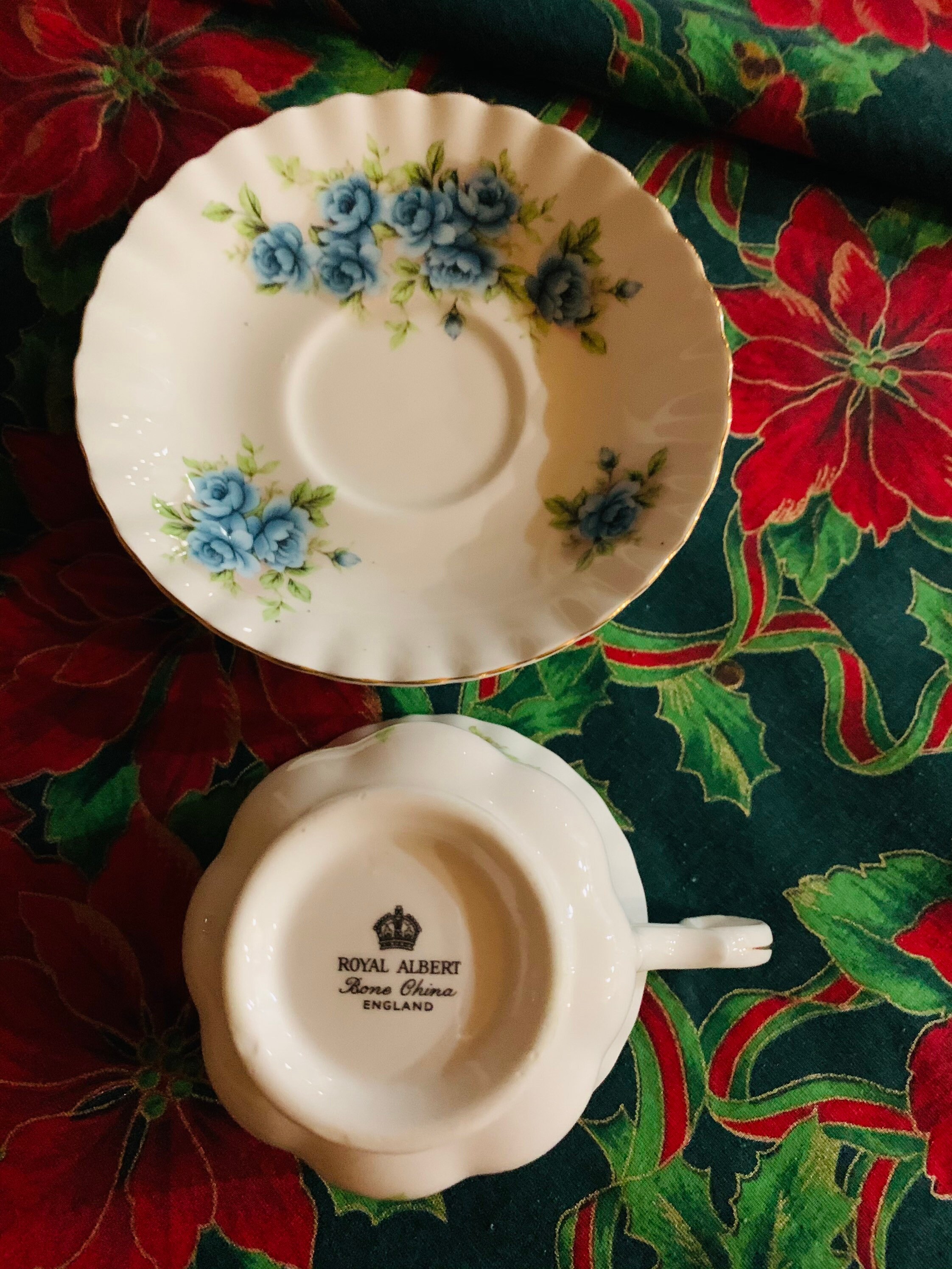 Rare Royal Albert Blue Rose Cup and Saucer - Etsy Canada