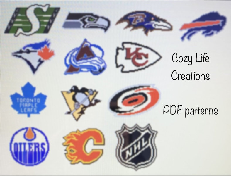 Crossstitch Sports Logo Pattern * Crossstitch Pdf *ornaments * Edmonton ...