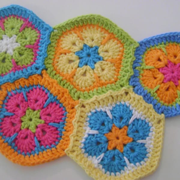 African Flower Motif - Etsy