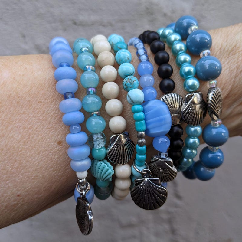 Neutral Scallop Shell Art - Etsy