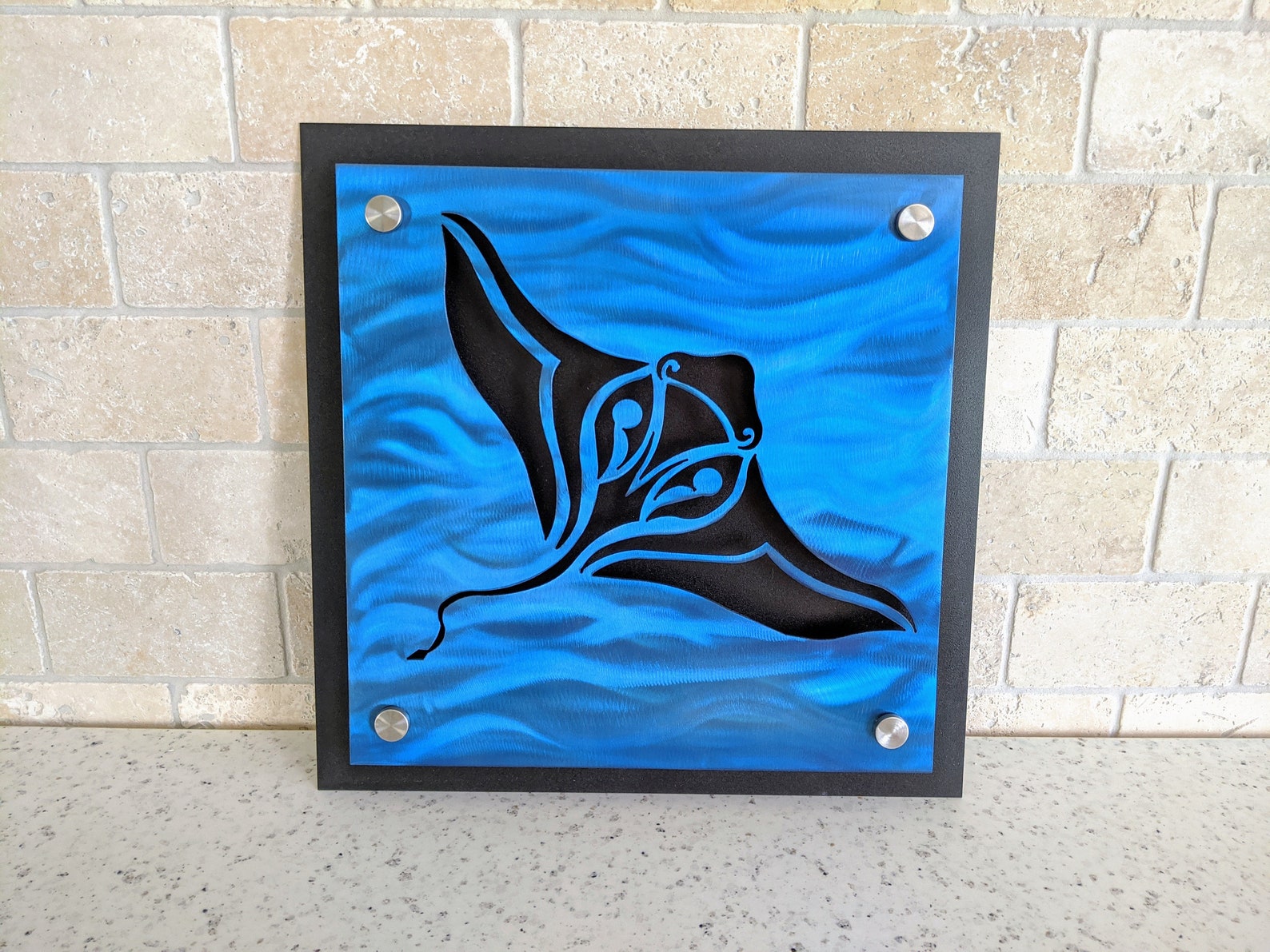 Custom Metal Sting Ray Wall Art Sea Life Wall Decor Two - Etsy