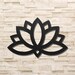 Lotus Wall Art Minimalist Lotus Flower Decor Custom Metal - Etsy