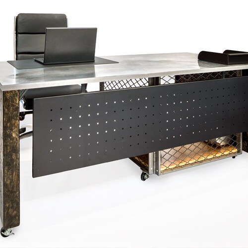 Urban-industrial Executive Desk - Etsy