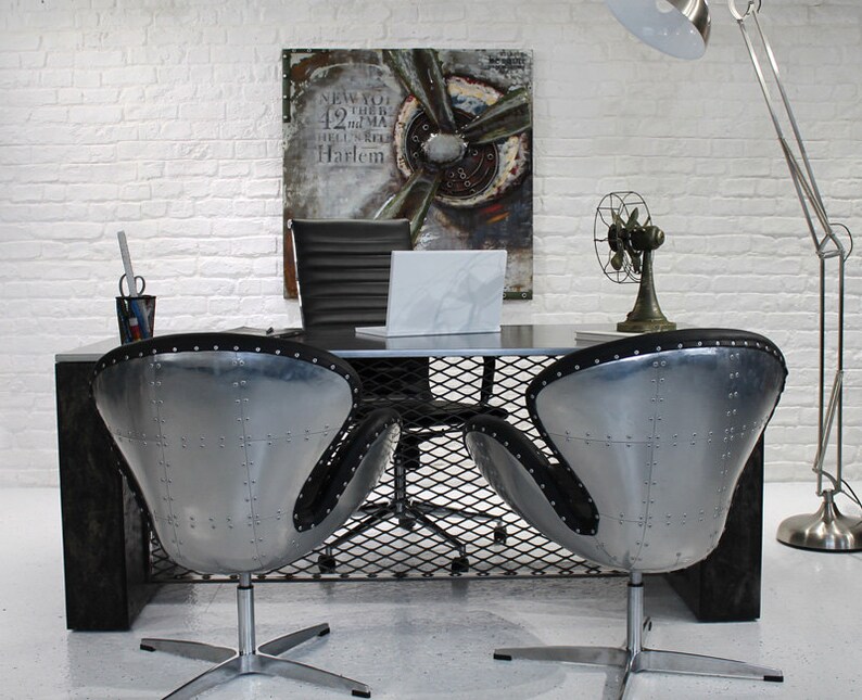 Urban-industrial Executive Desk - Etsy
