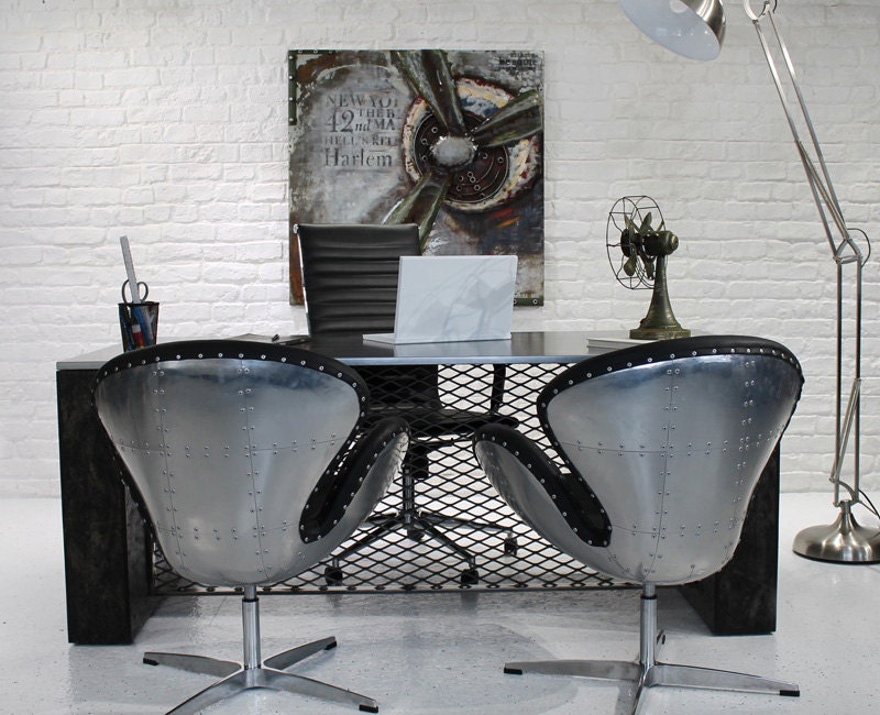 Urban-industrial Executive Desk - Etsy