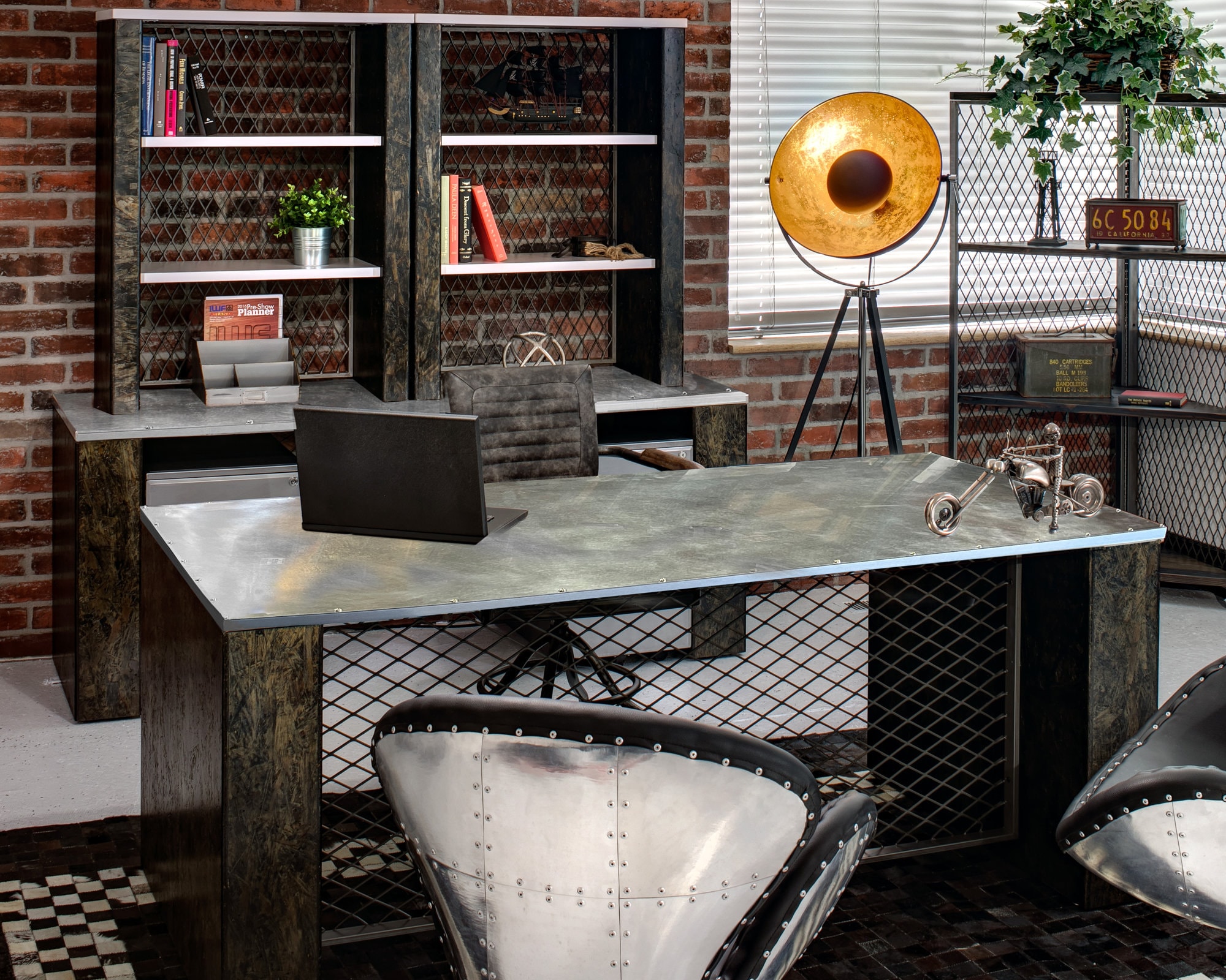 Metal/aviator Executive Desk - Etsy