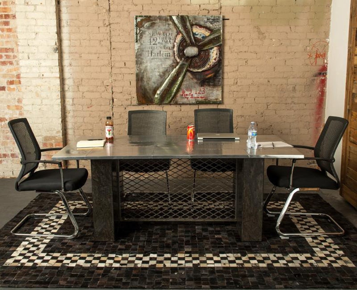 Industrial Conference Table - Etsy