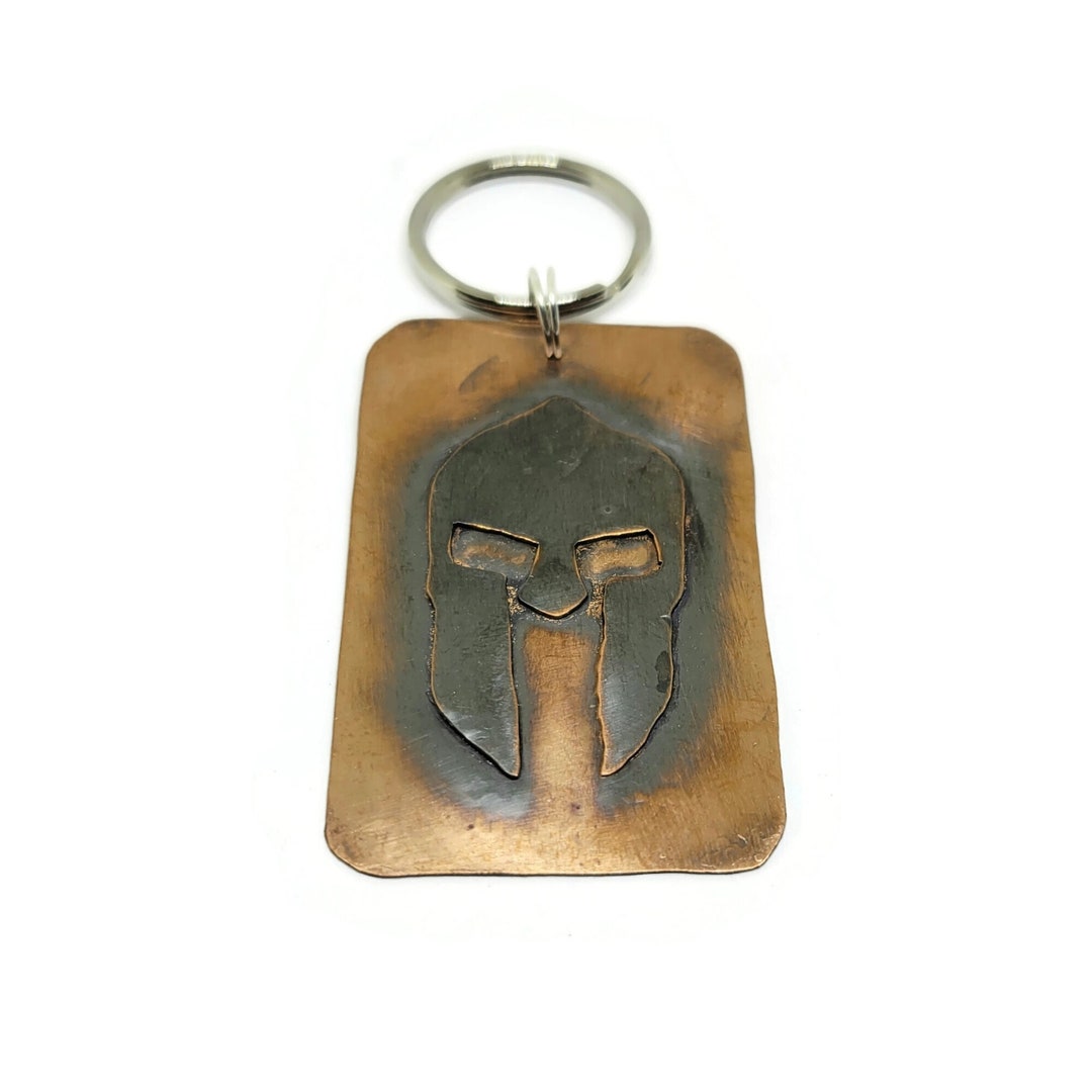 Spartan Dog Tag Keychain - Etsy