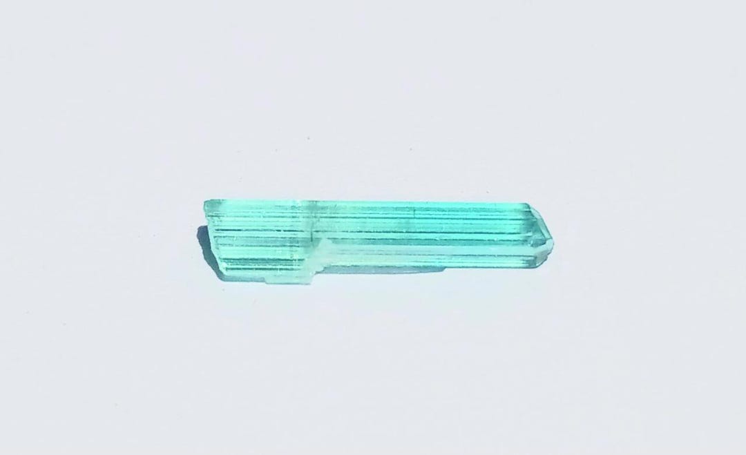 Vibrant Sea Blue Green Tourmaline 2.45 Ct Facet Grade Rough Crystal ...