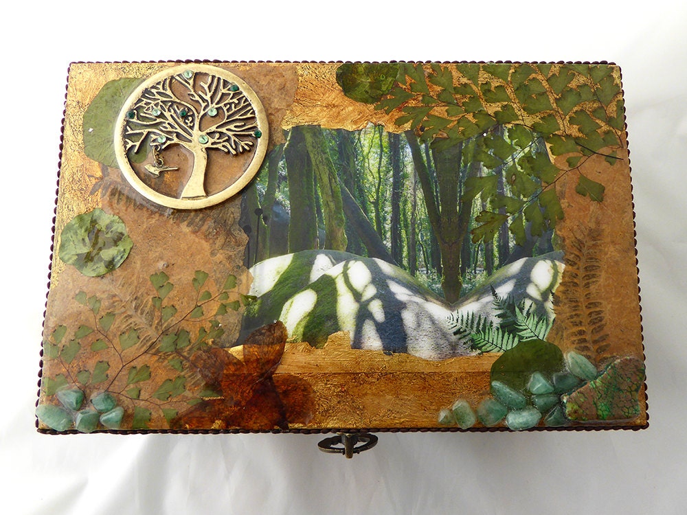 Decorative Wood Box, Wood Jewelry Box, Handcrafted Wood Box, Unique ...
