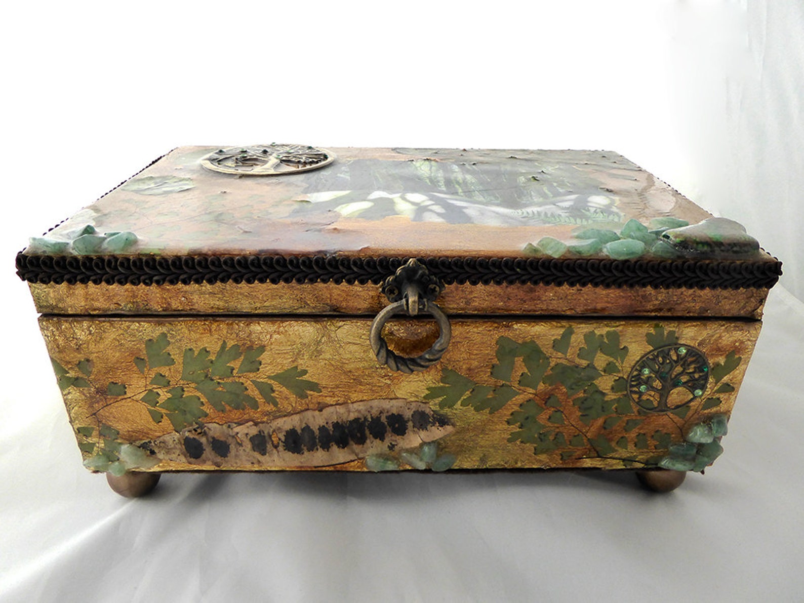 Decorative Wood Box, Wood Jewelry Box, Handcrafted Wood Box, Unique ...