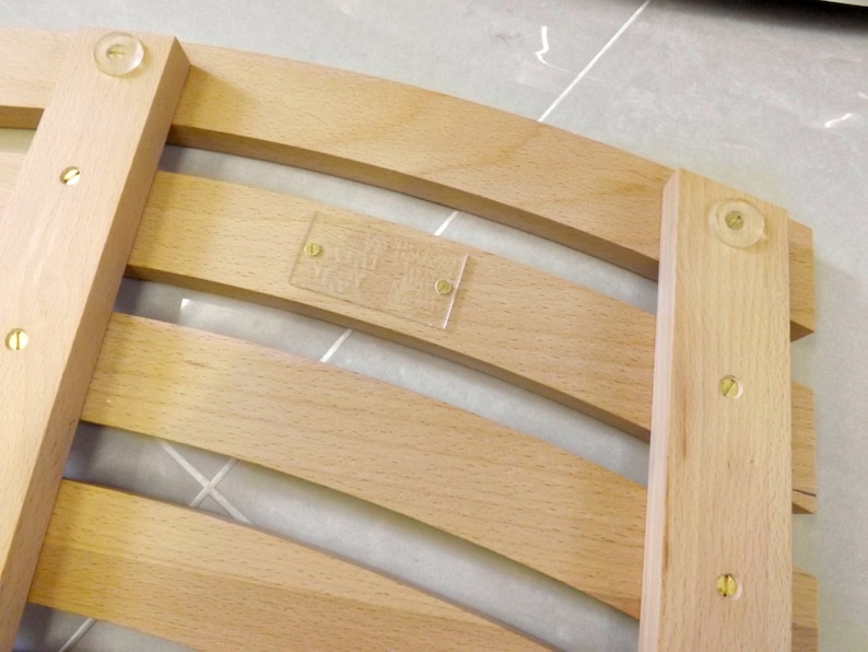 Handmade Curved Shaped Solid Beech Wooden Slatted Duck Board Bathroom ...