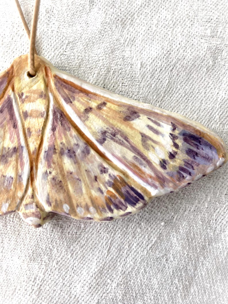 Painted Clay Moth Christmas Ornament and Wall Hanging - Etsy