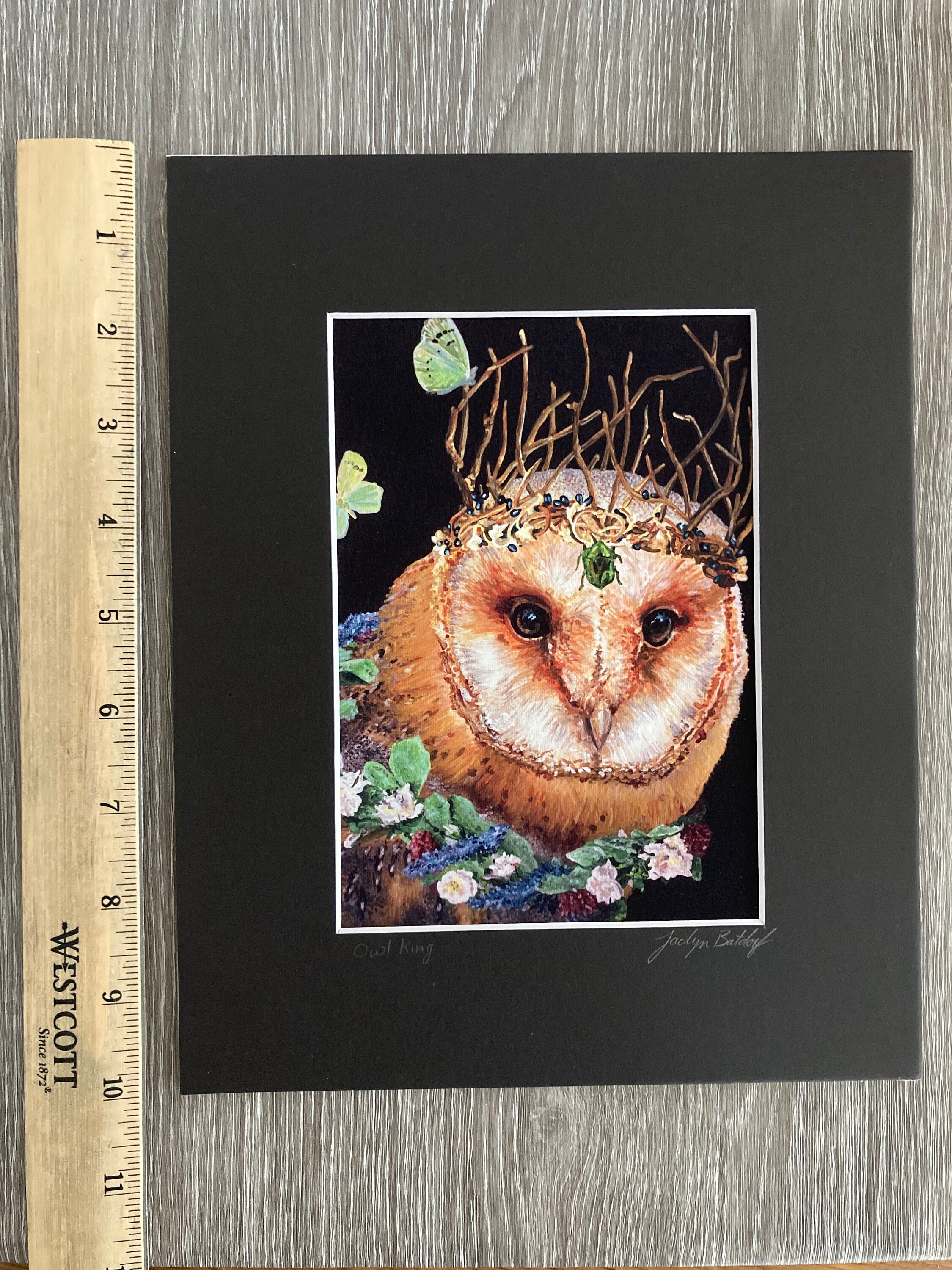 Fantasy Owl Print Owl Painting Print Fantasy Animal Print - Etsy