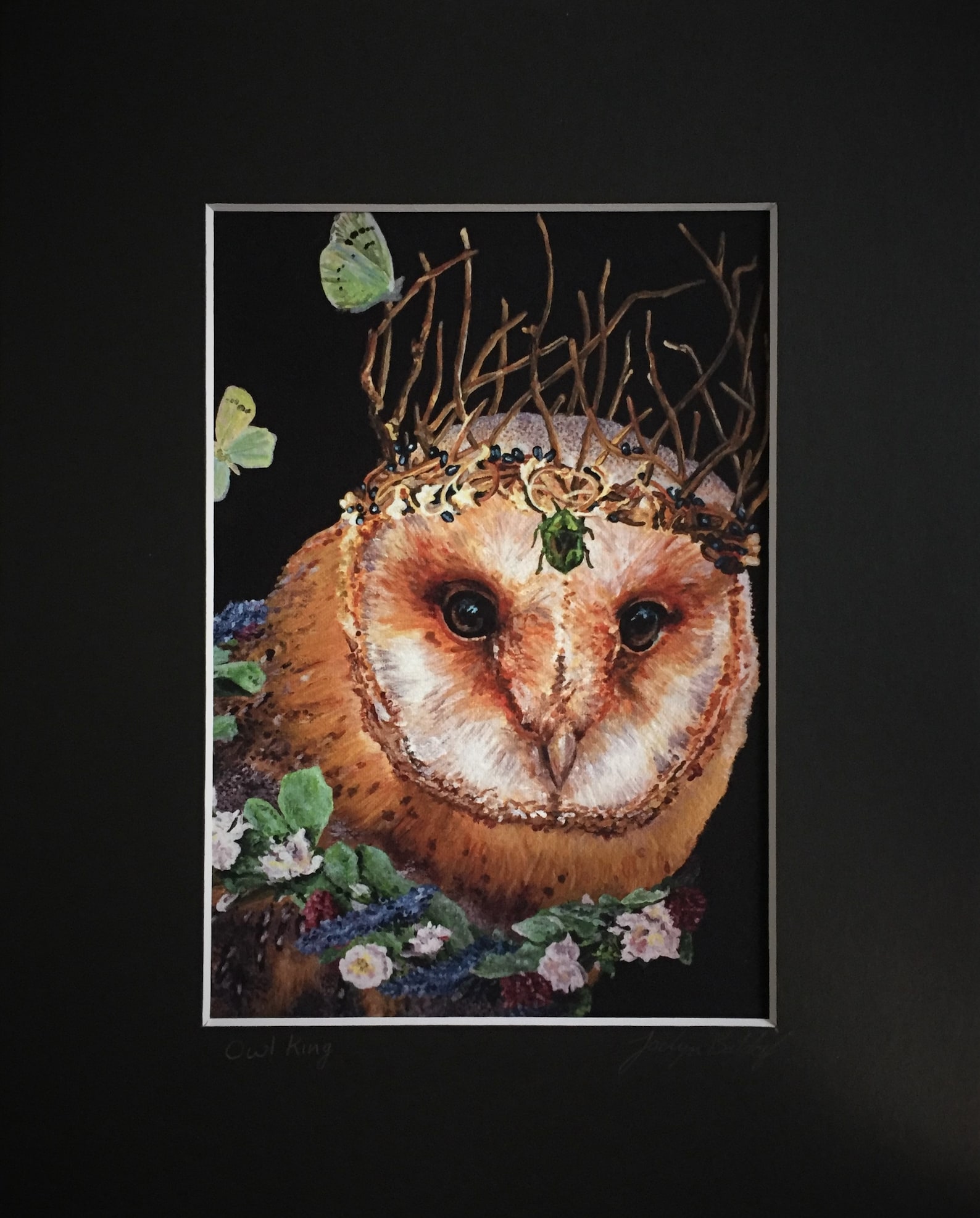 Fantasy Owl Print Owl Painting Print Fantasy Animal Print - Etsy