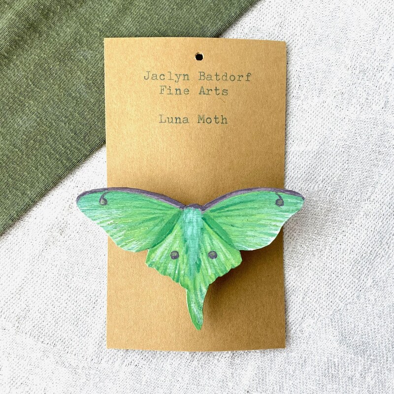 Luna Moth Pin - Etsy