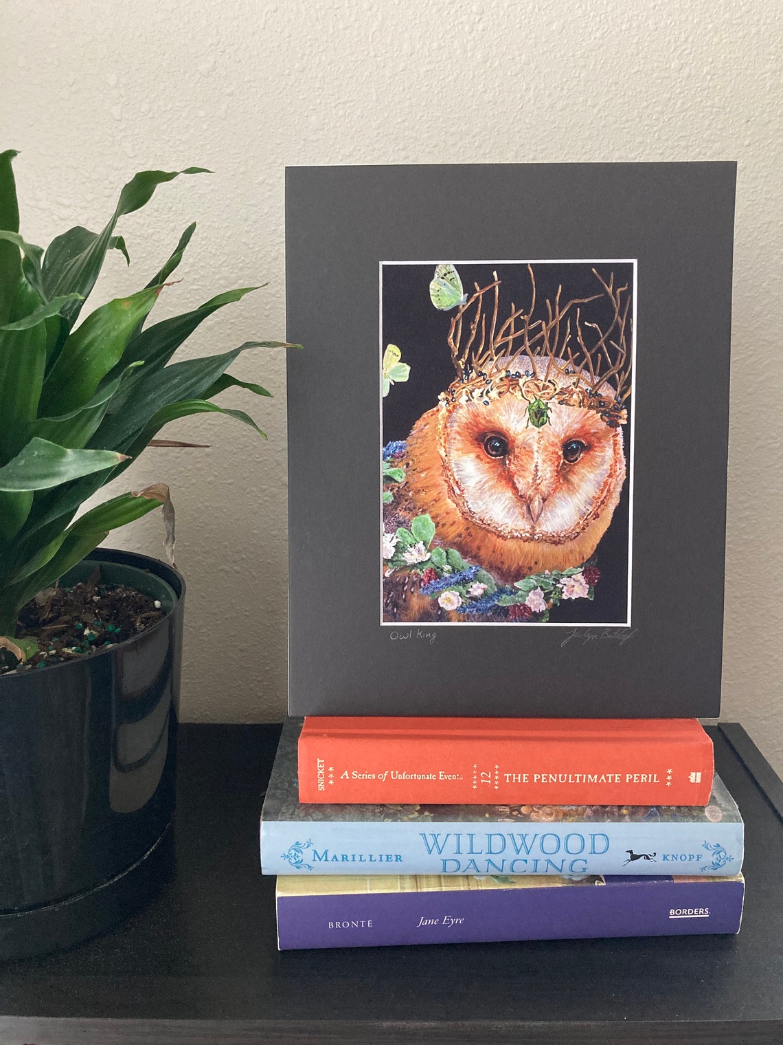 Fantasy Owl Print Owl Painting Print Fantasy Animal Print - Etsy