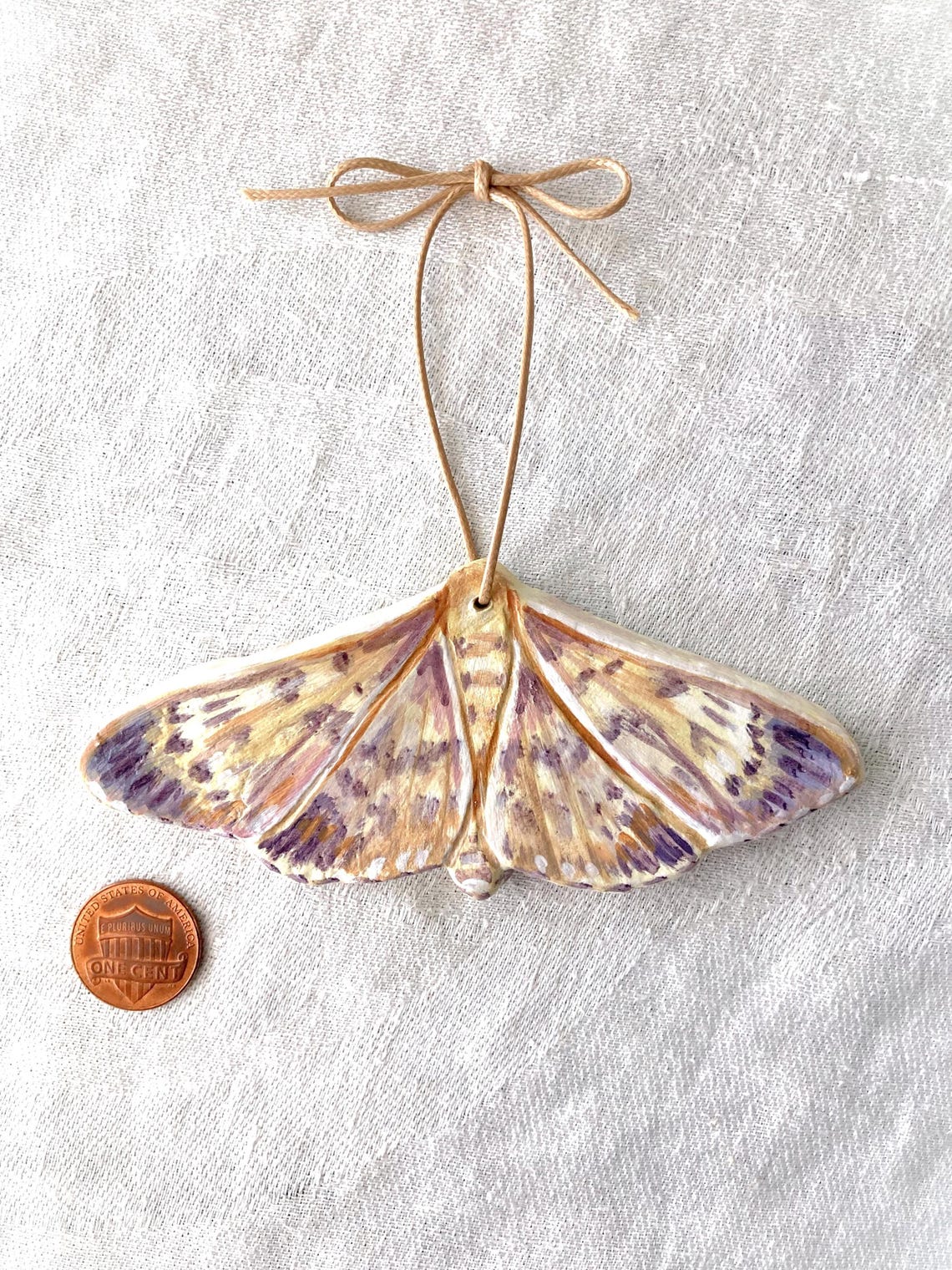 Painted Clay Moth Christmas Ornament and Wall Hanging - Etsy