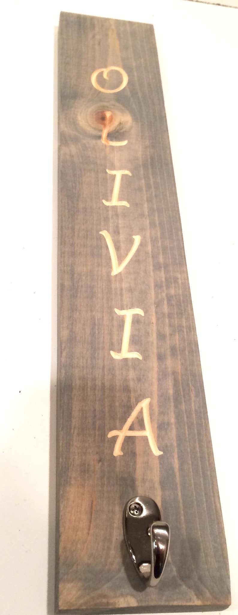 Personalized Wall Mount Sign With Hook carvedpick Your Own - Etsy