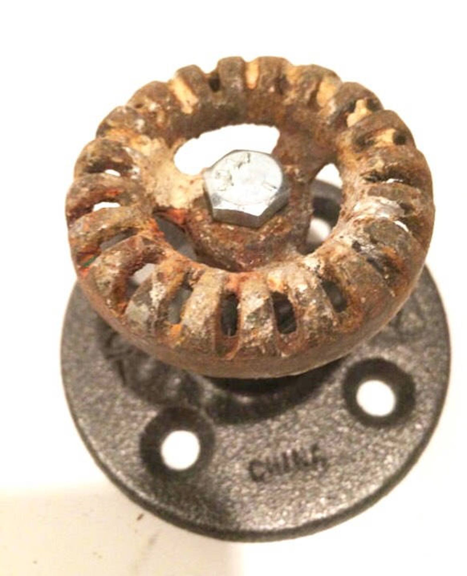 Industrial Pipe Wall Hook And/or Curtain Tie Back With Rustic Faucet ...