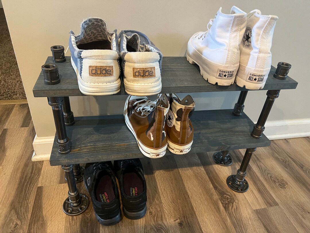 7.25” Depth Industrial Shoe Rack, Shoe Storage, Shoe Rack, Entryway ...