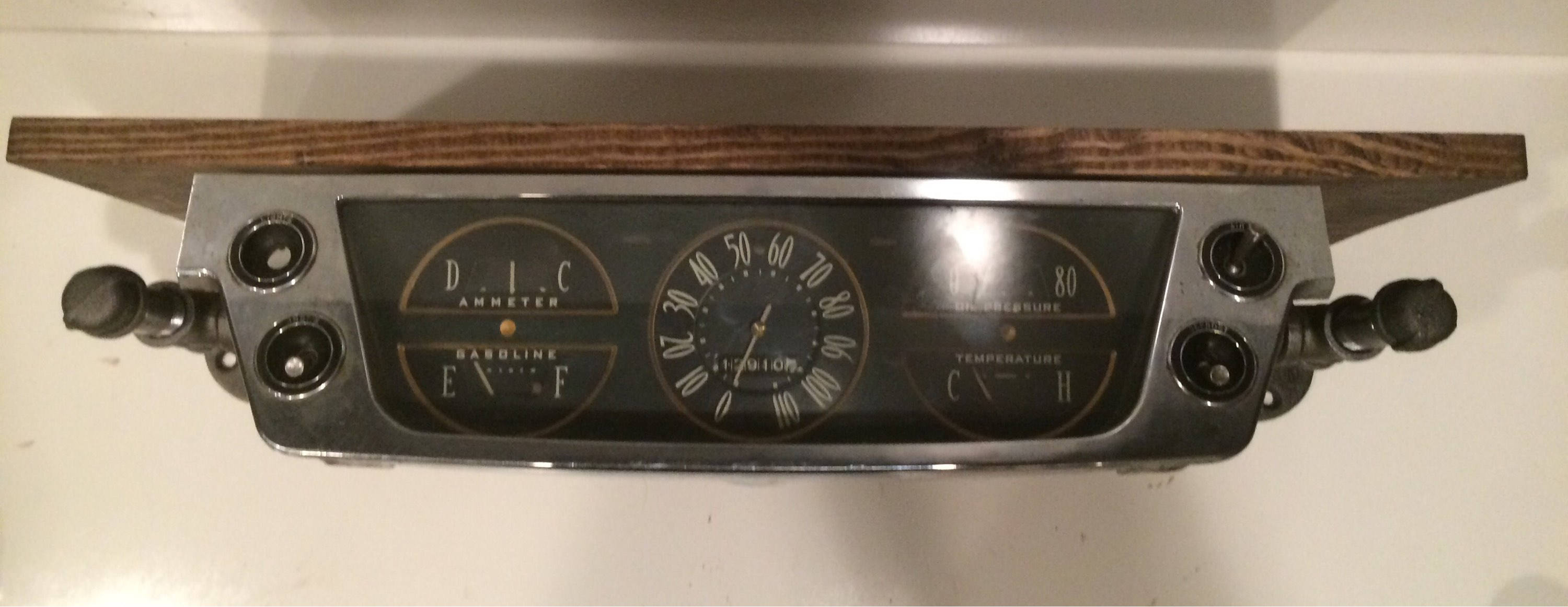 Vintage Car Dash made into 24 Industrial Pipe shelf 1X10 WOOD (Pick ...