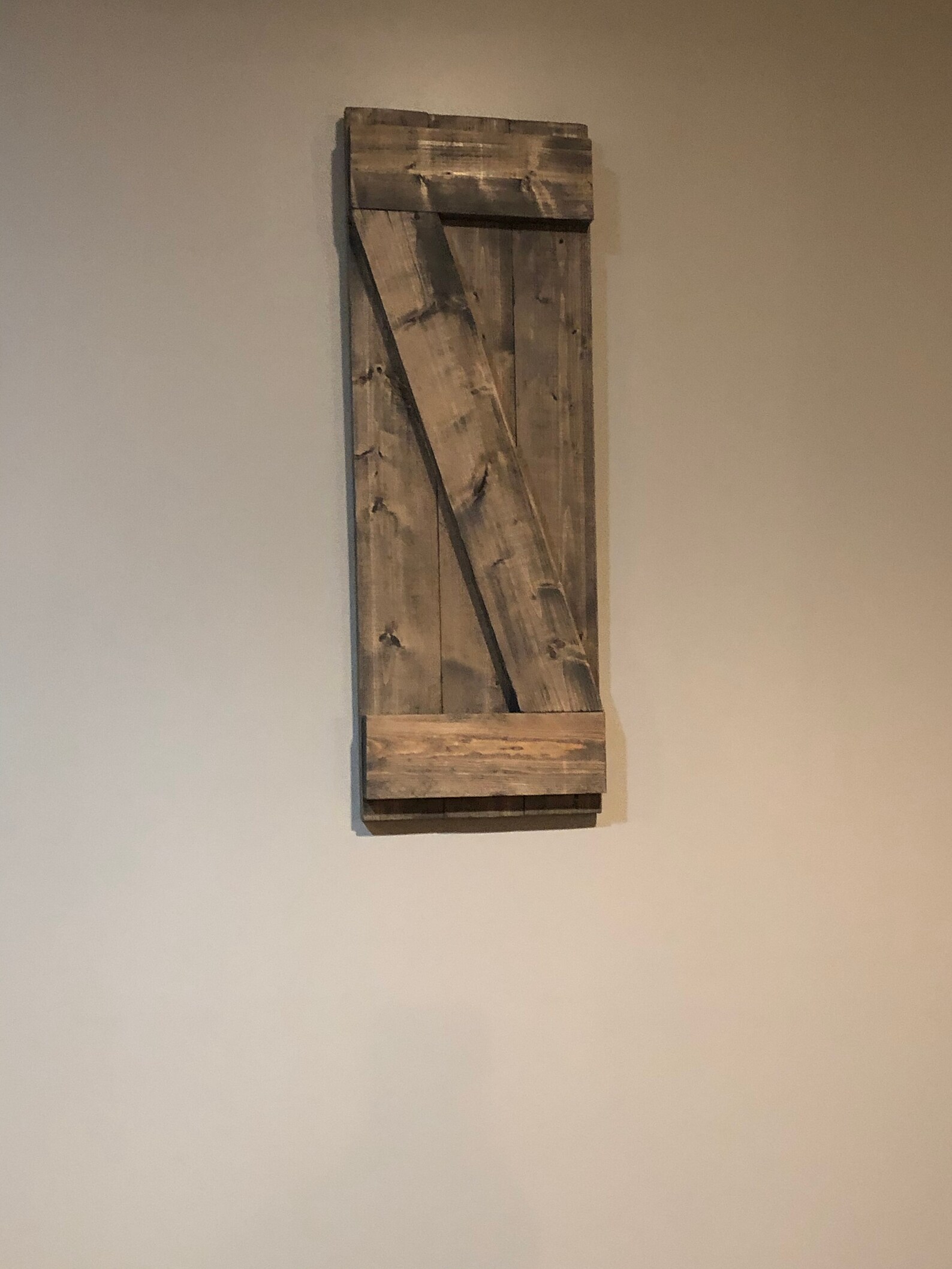 Farmhouse Shutters Barn Style Rustic Shutters set 2 | Etsy