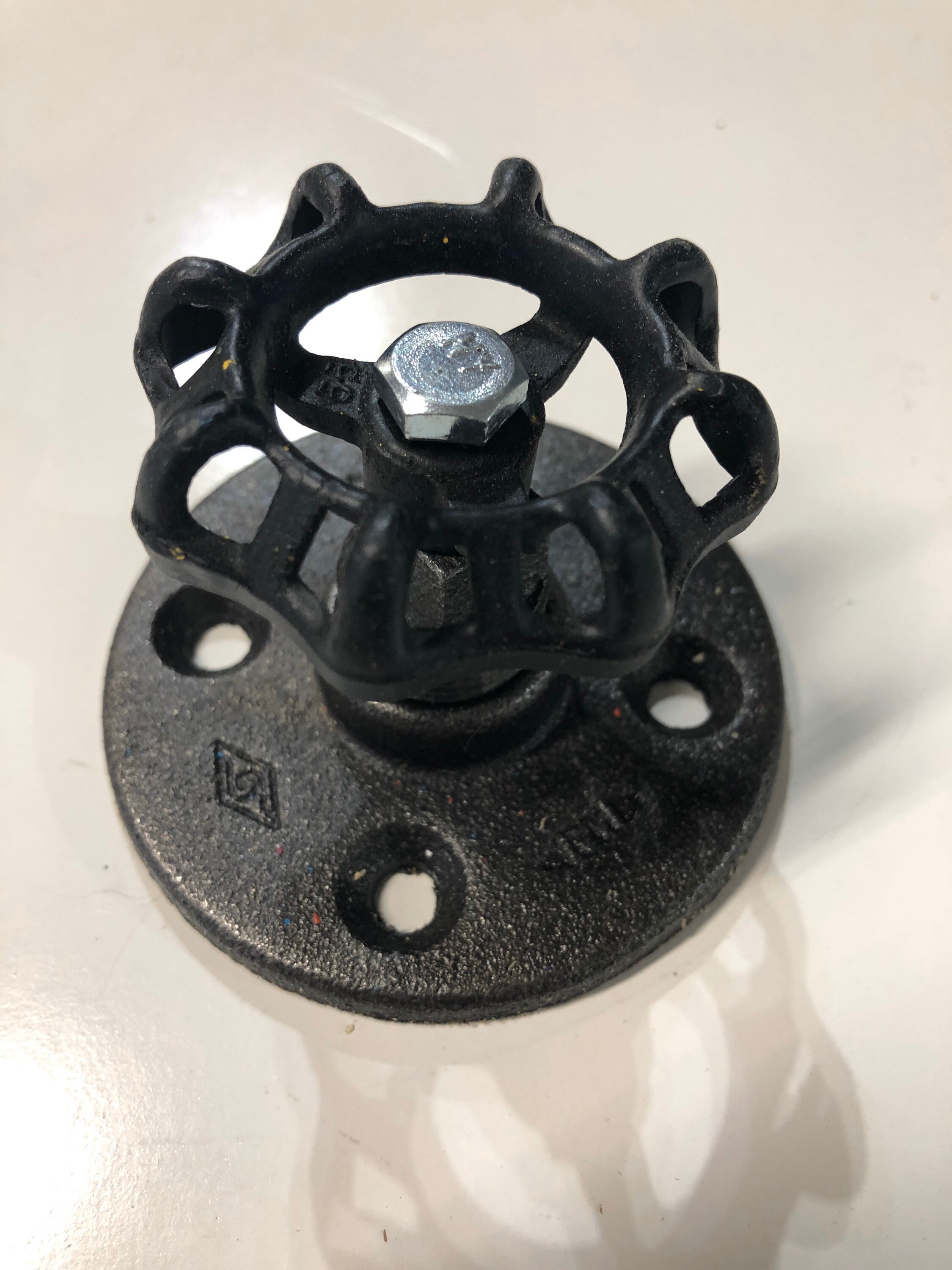 Industrial Pipe Wall Hook and/or Curtain Tie Back With Black color ...