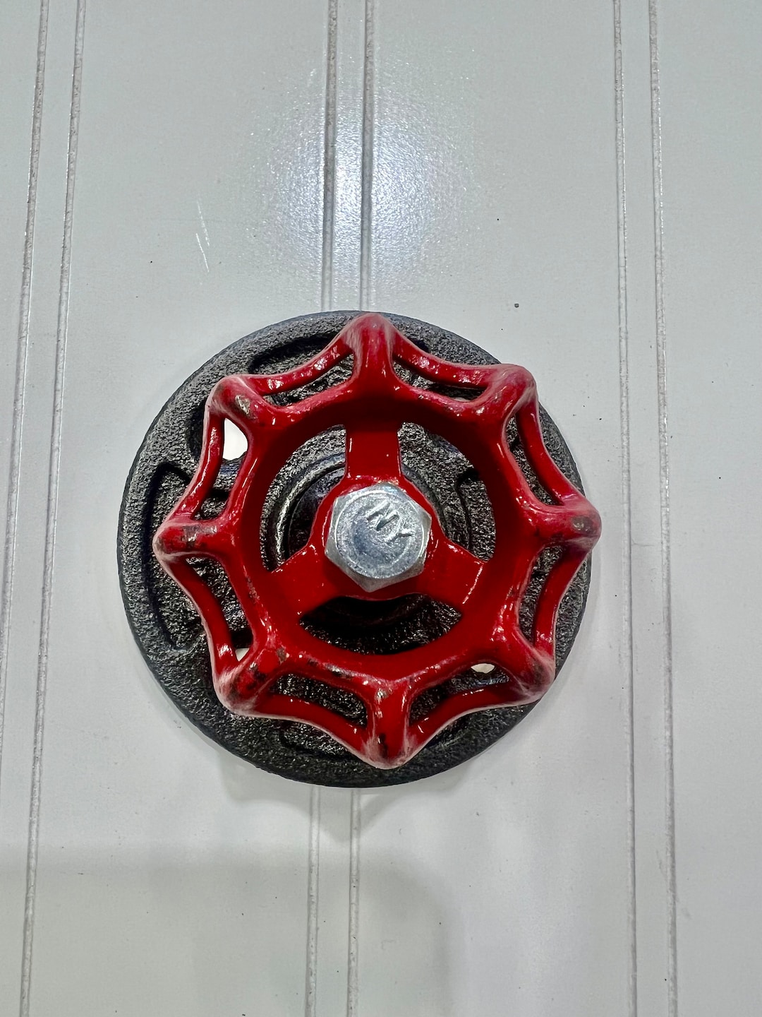 Industrial Red Wall Hook And/or Curtain Tie Back With Faucet Handle - Etsy