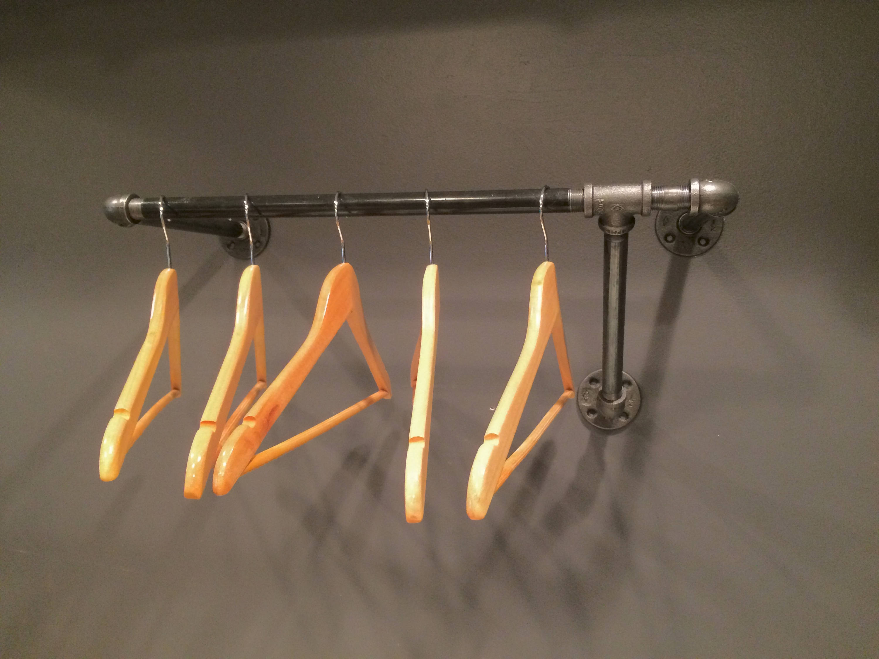 Urban Industrial Pipe Wall Rack Sizes 12 18 24 Clothing Rack Urban Industrial Pipe Wall Rack Sizes 12 18 24 Clothing Rack